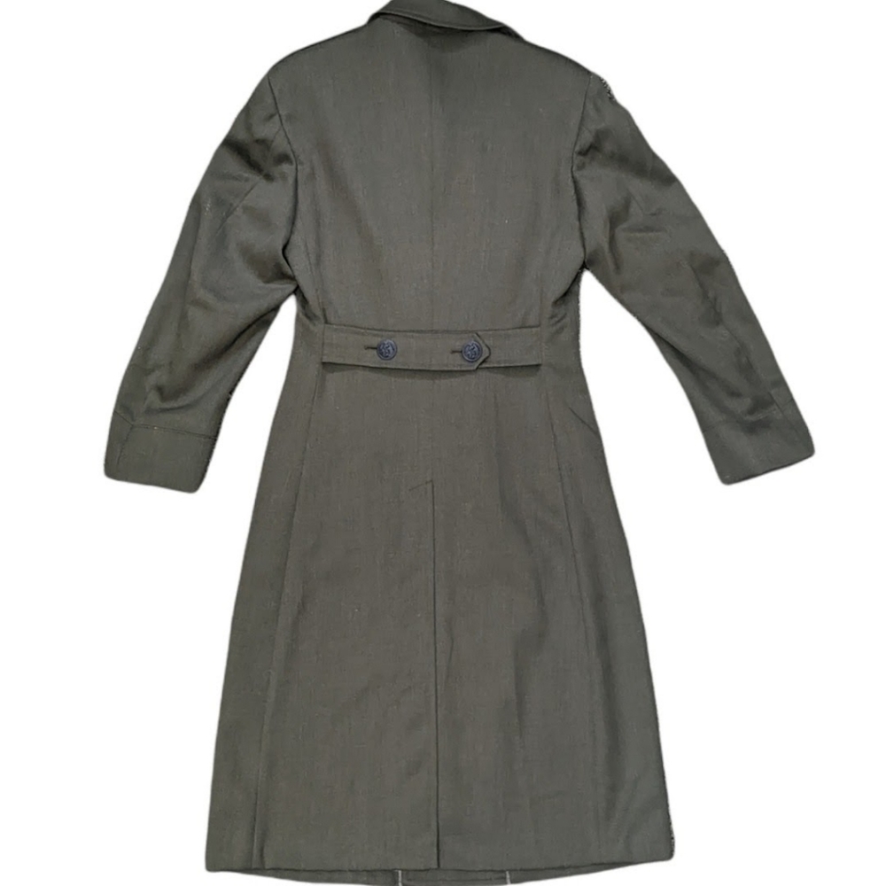 Us Marine Corps Wool Trench Overcoat - Gem